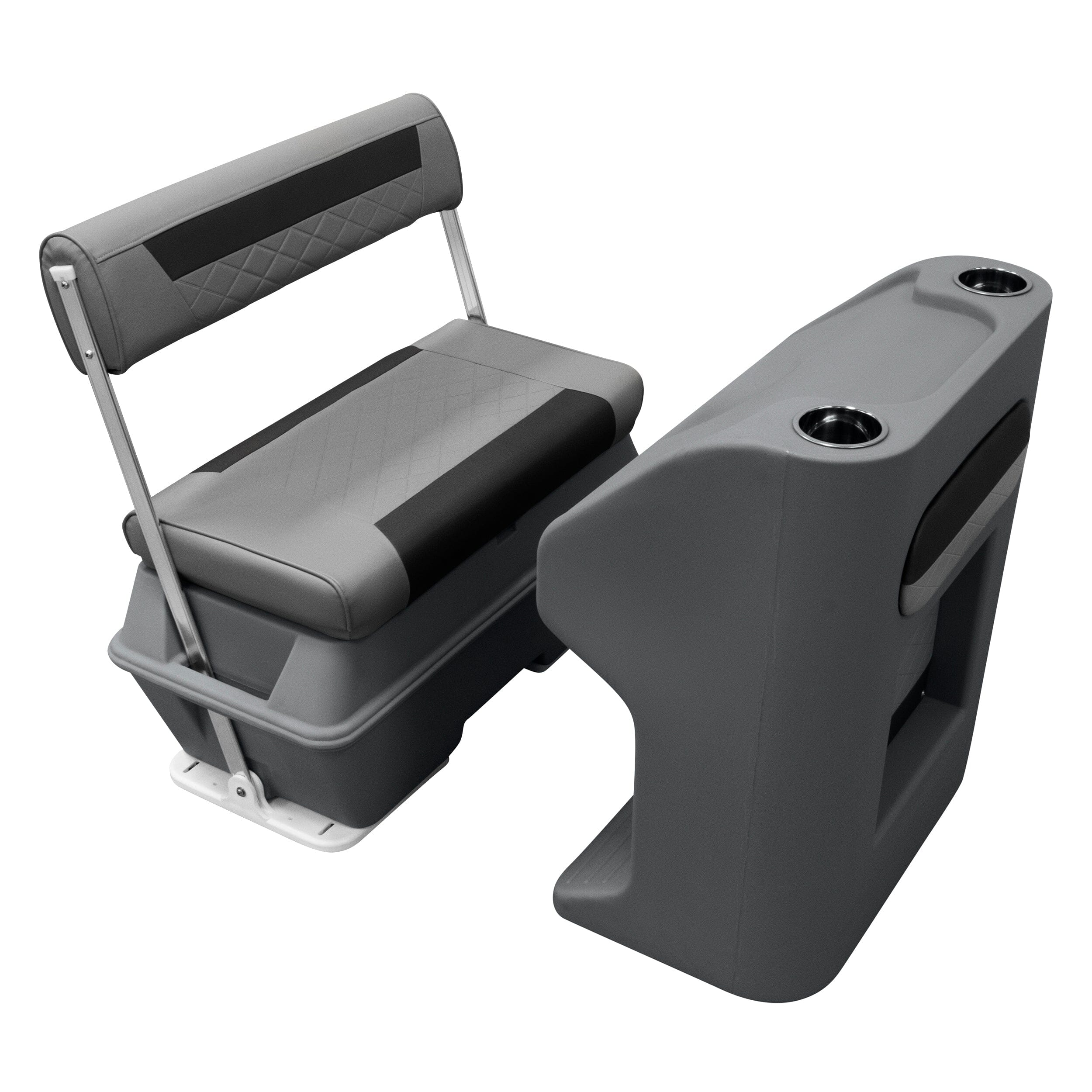 Wise DLX Series Pontoon - Console w/ Swingback Cooler Package – Boatseats